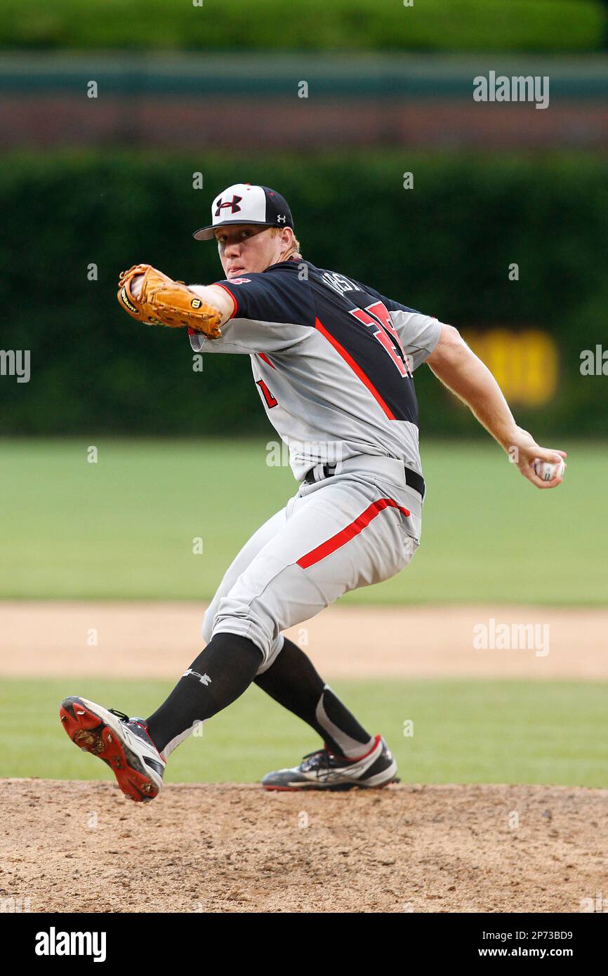 Pitcher Hayden Hurst #28 of the Bolles School in Jacksonville, Florida ...