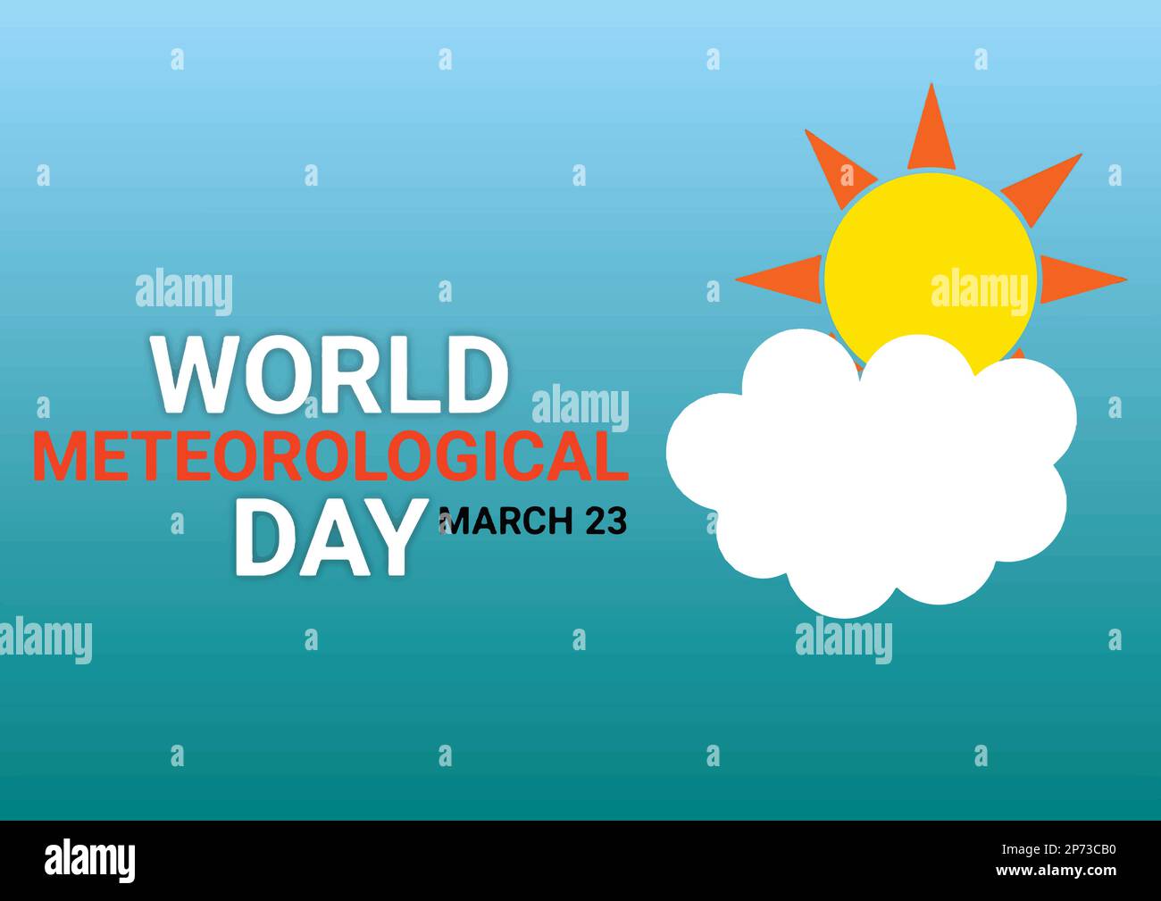 World Meteorological Day Vector Illustration. Suitable for greeting ...