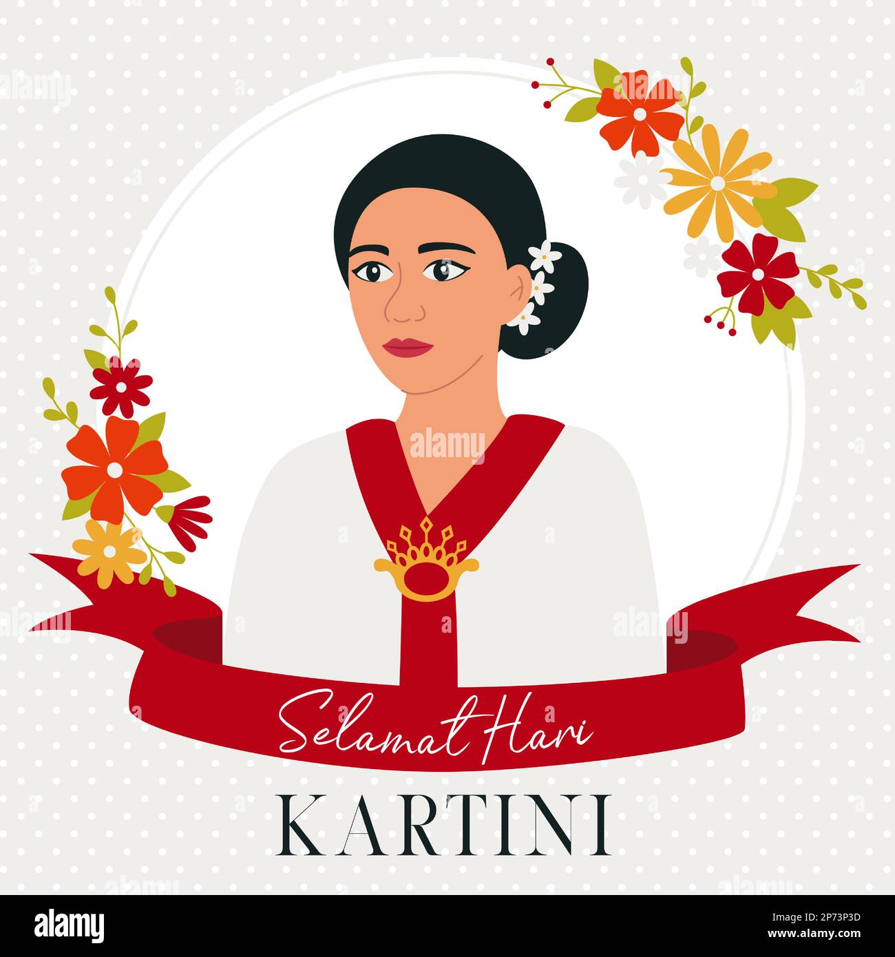 Kartini is Woman hero from indonesia. Selamat Hari Kartini Means Happy ...