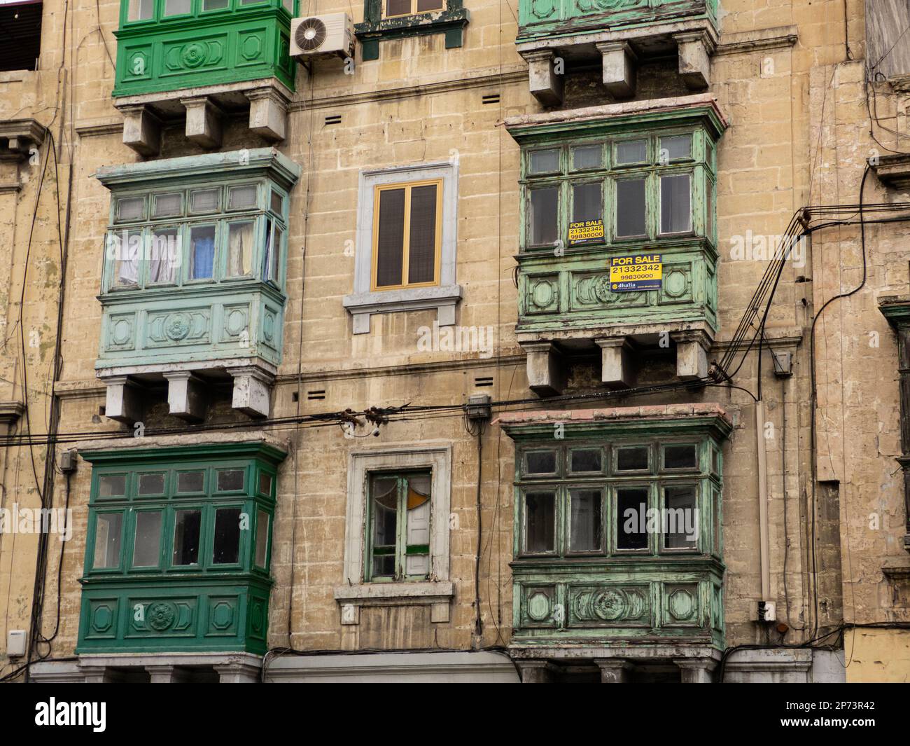 Run down property, Valletta, Malta Stock Photo - Alamy
