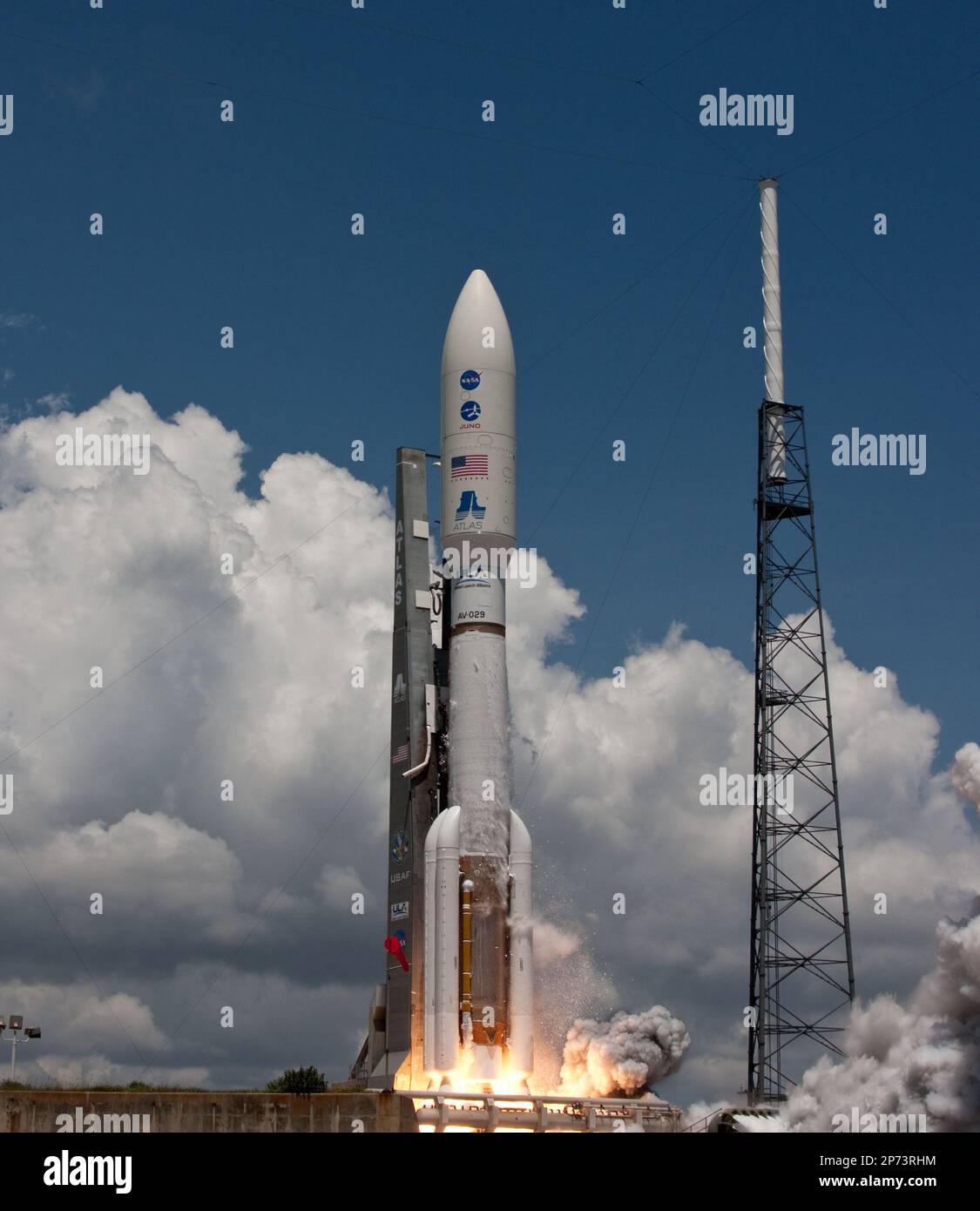 August 5, 2011:United Launch Alliance rocket, Atlas 5, launched NASA's solar-powered Juno space ...