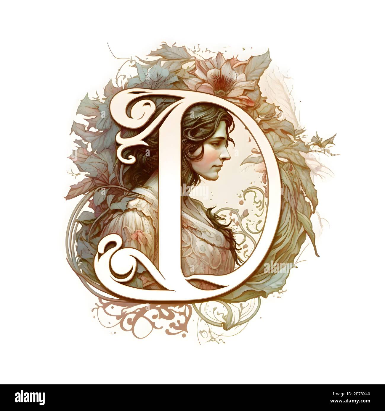 Letter d wedding logo hi-res stock photography and images - Alamy