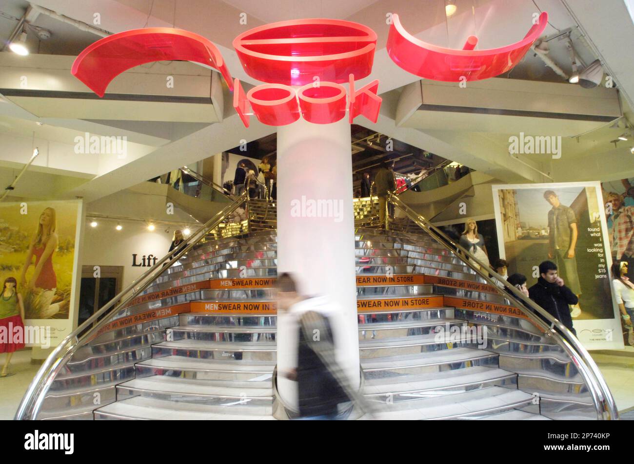 The main entrance to New Look's flagship store on Oxford Street, London ...