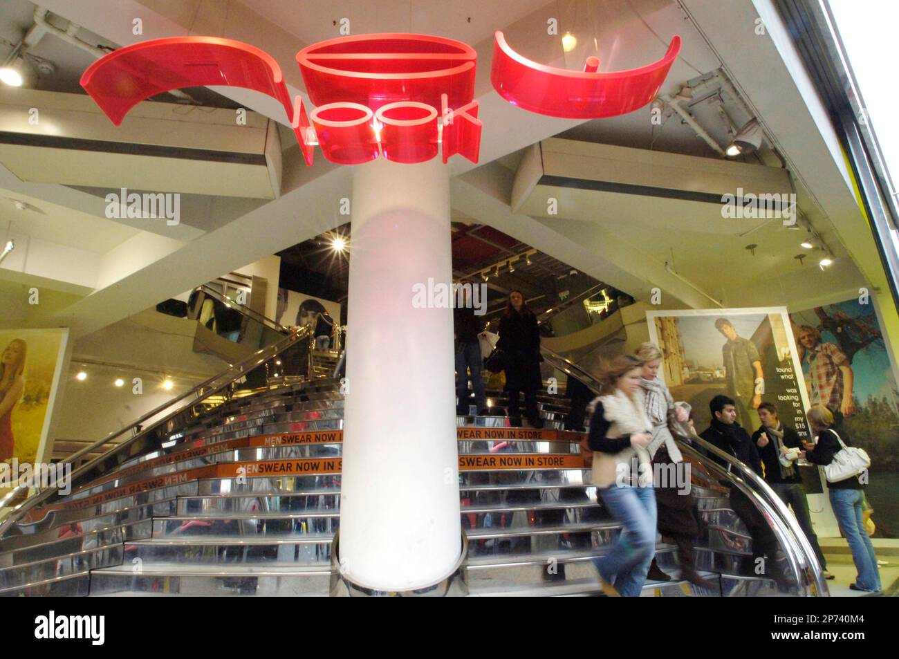 The main entrance to New Look's flagship store on Oxford Street, London ...