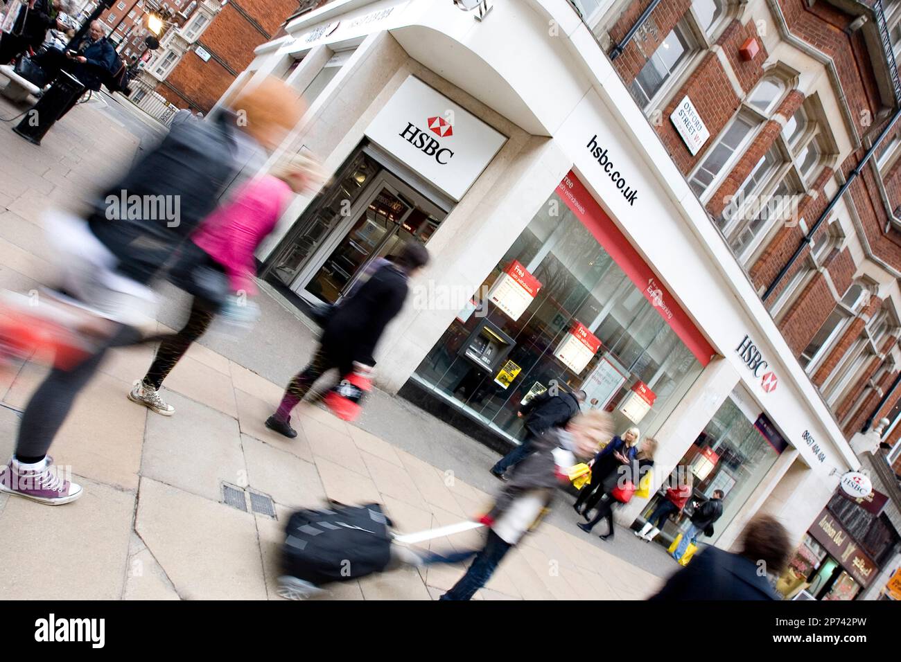 A HSBC branch on Oxford Street, Central London (Newscast Limited via AP ...