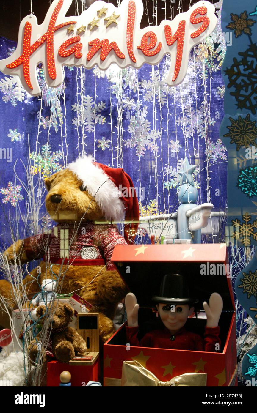 A window display at the Hamleys store in Central London. (Newscast ...