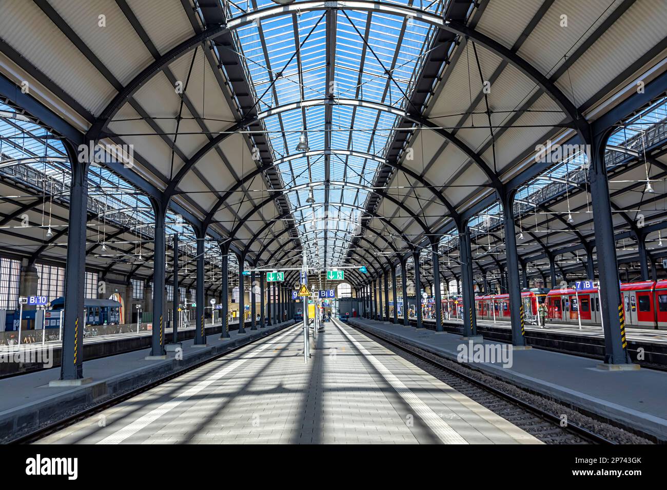 Wiesbaden, Germany - February 27, 2023: old historic train station in ...