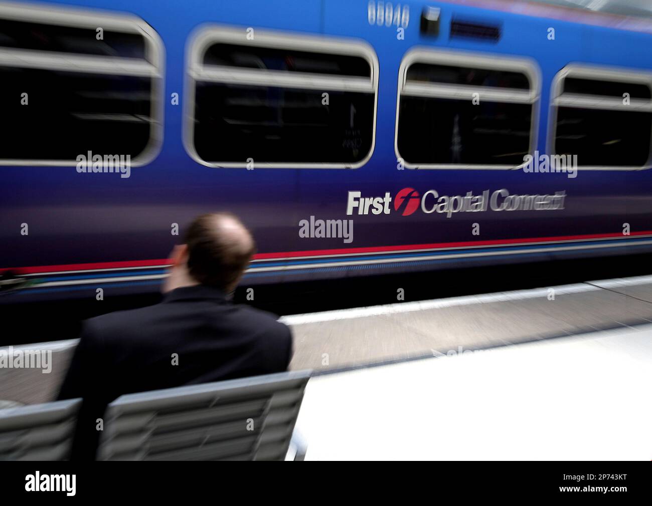 First capital connect train at Kings Cross station, London. (Newscast ...