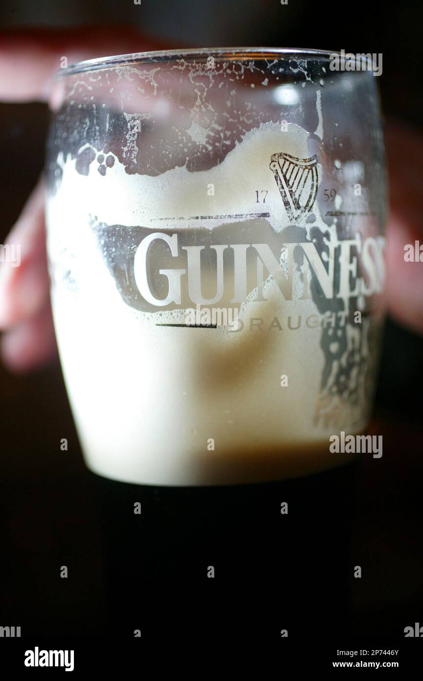 Picture shows: A pint of Guinness; a Diageo brand. (Newscast Limited ...