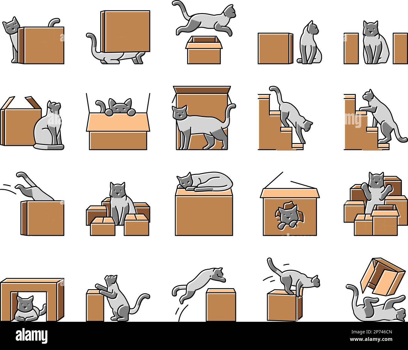 Preposition English Language Icons Set Vector Stock Vector Image And Art