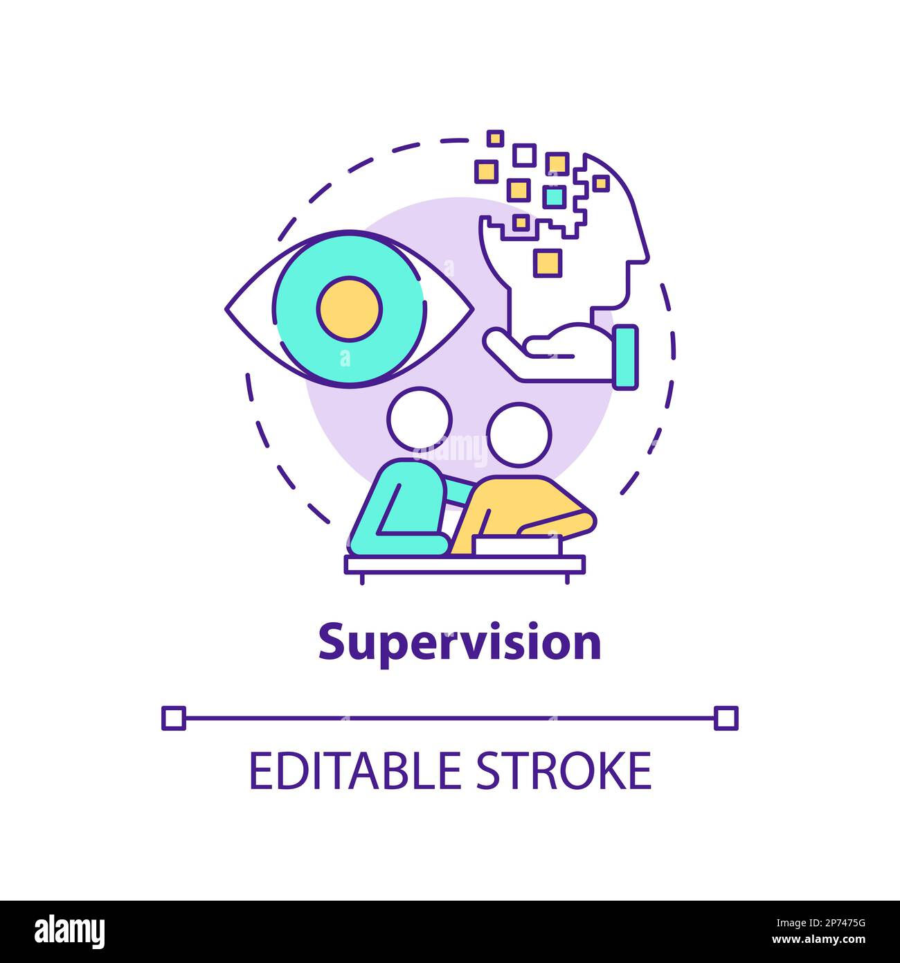Supervision concept icon Stock Vector Image & Art - Alamy