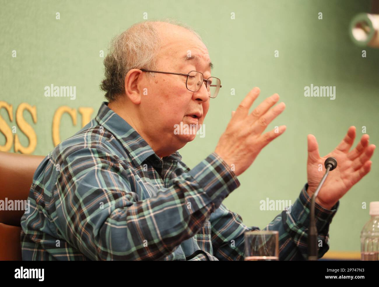 Tokyo, Japan. 8th Mar, 2023. Japanese rocket engineer Yasunori Matogawa ...