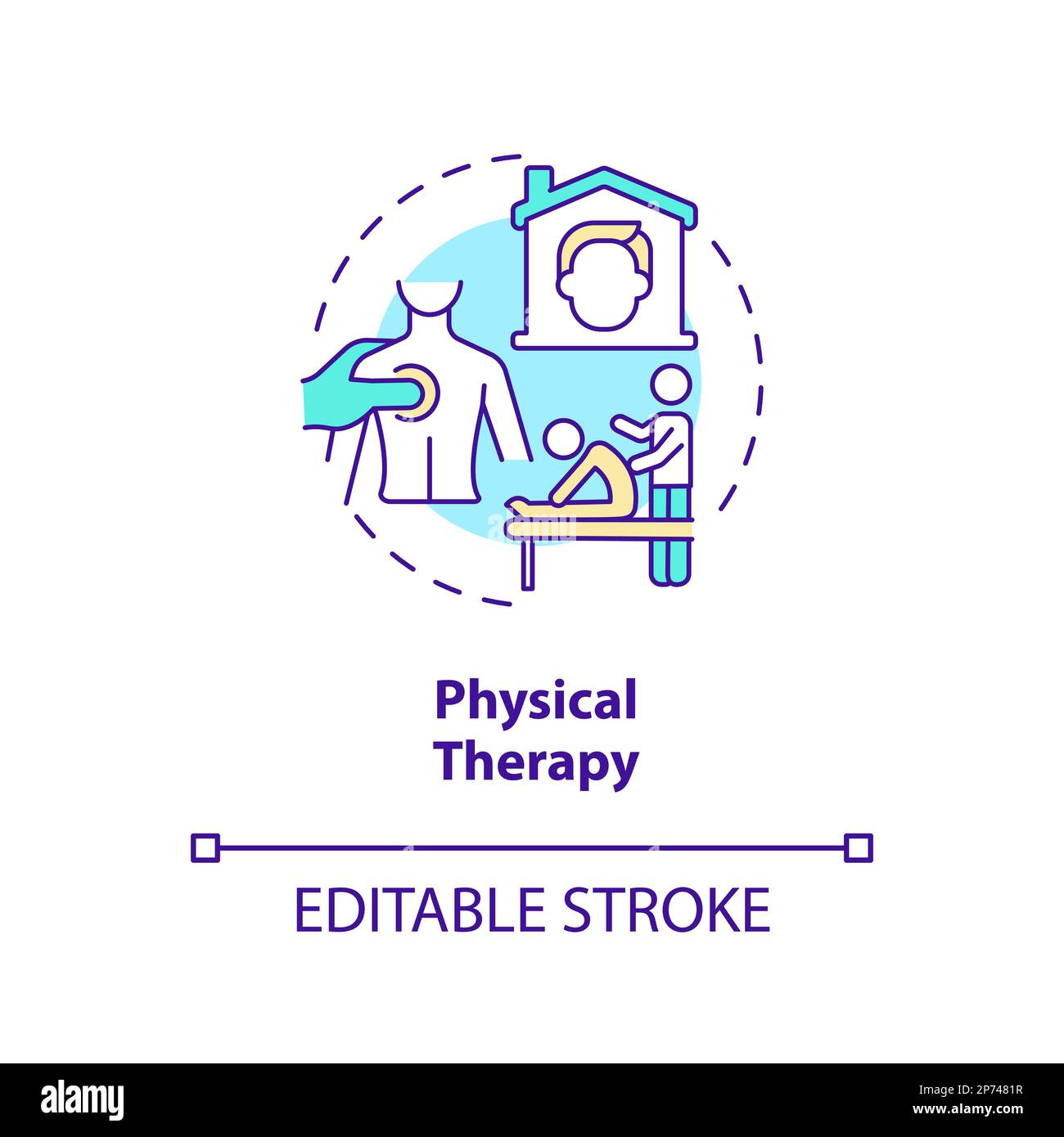 Physiotherapy care at home Cut Out Stock Images & Pictures - Alamy