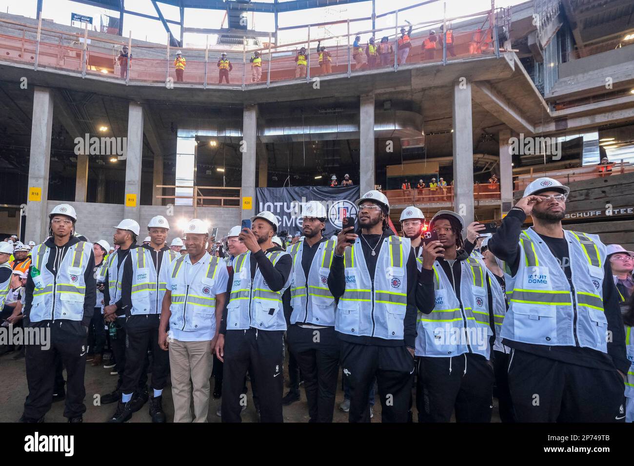 Los Angeles, United States. 07th Mar, 2023. Los Angeles players take ...