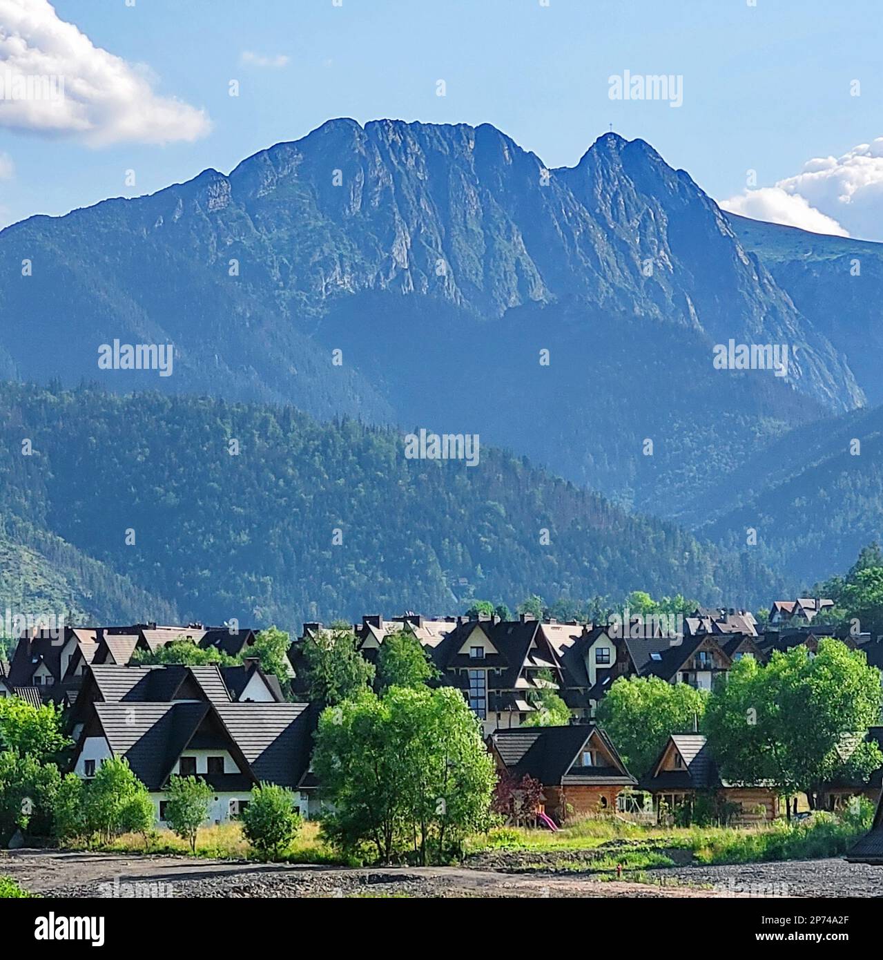 village in the mountains - a wonderful contrast of small houses and the ...