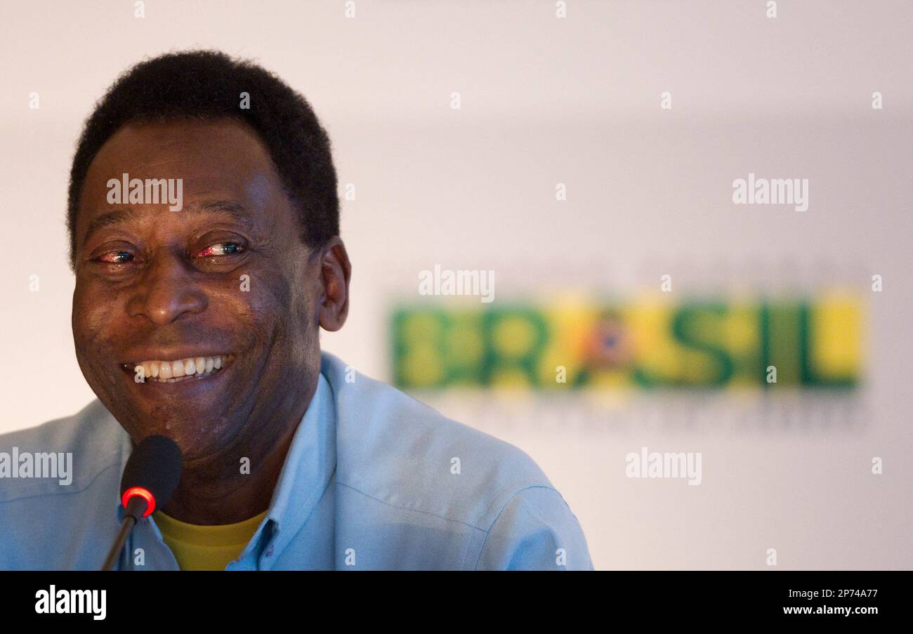 Brazil's soccer legend Pele, ambassador of the 2014 World Cup Brazil ...