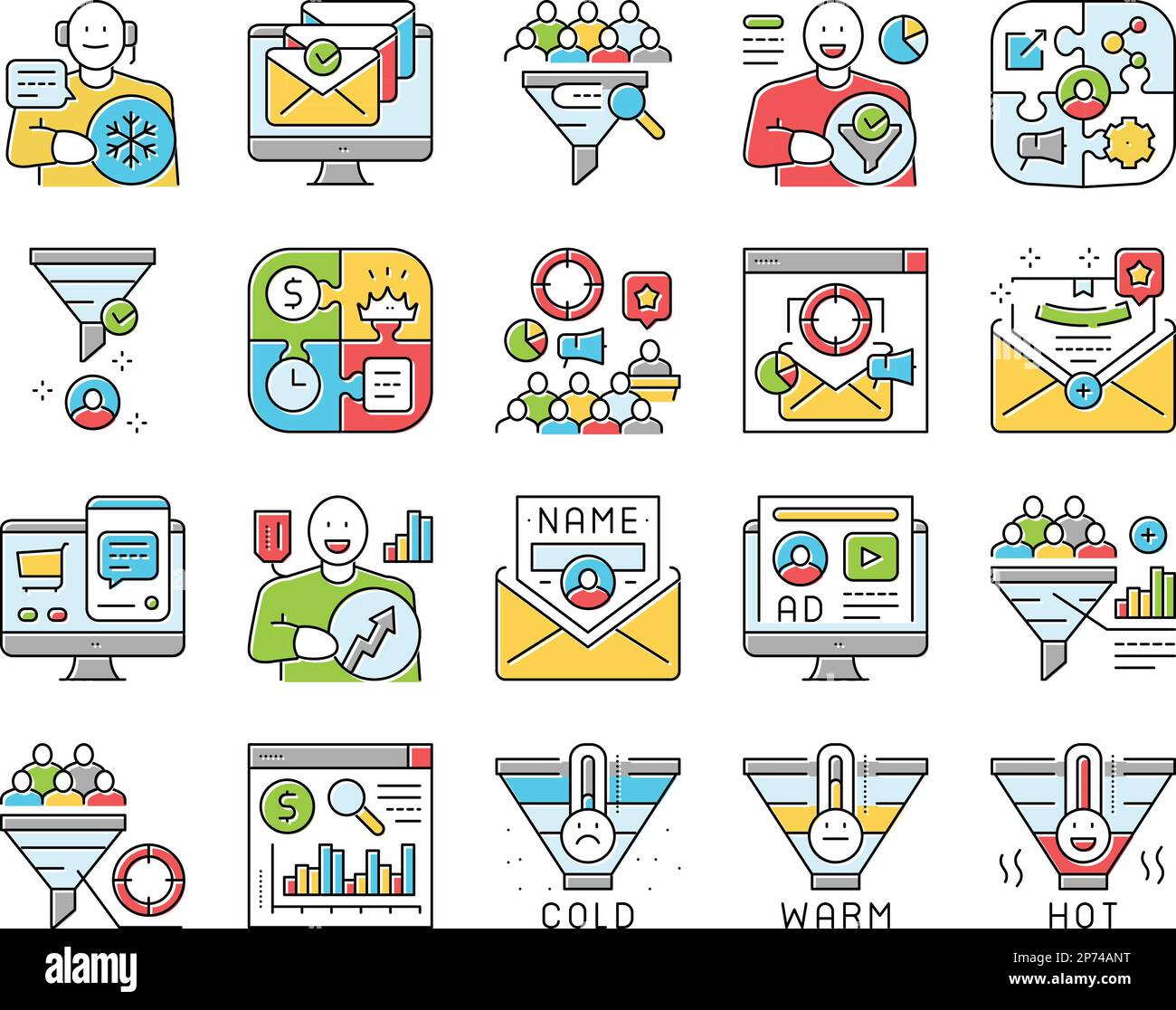 Lead generation sign magnet Stock Vector Images - Alamy