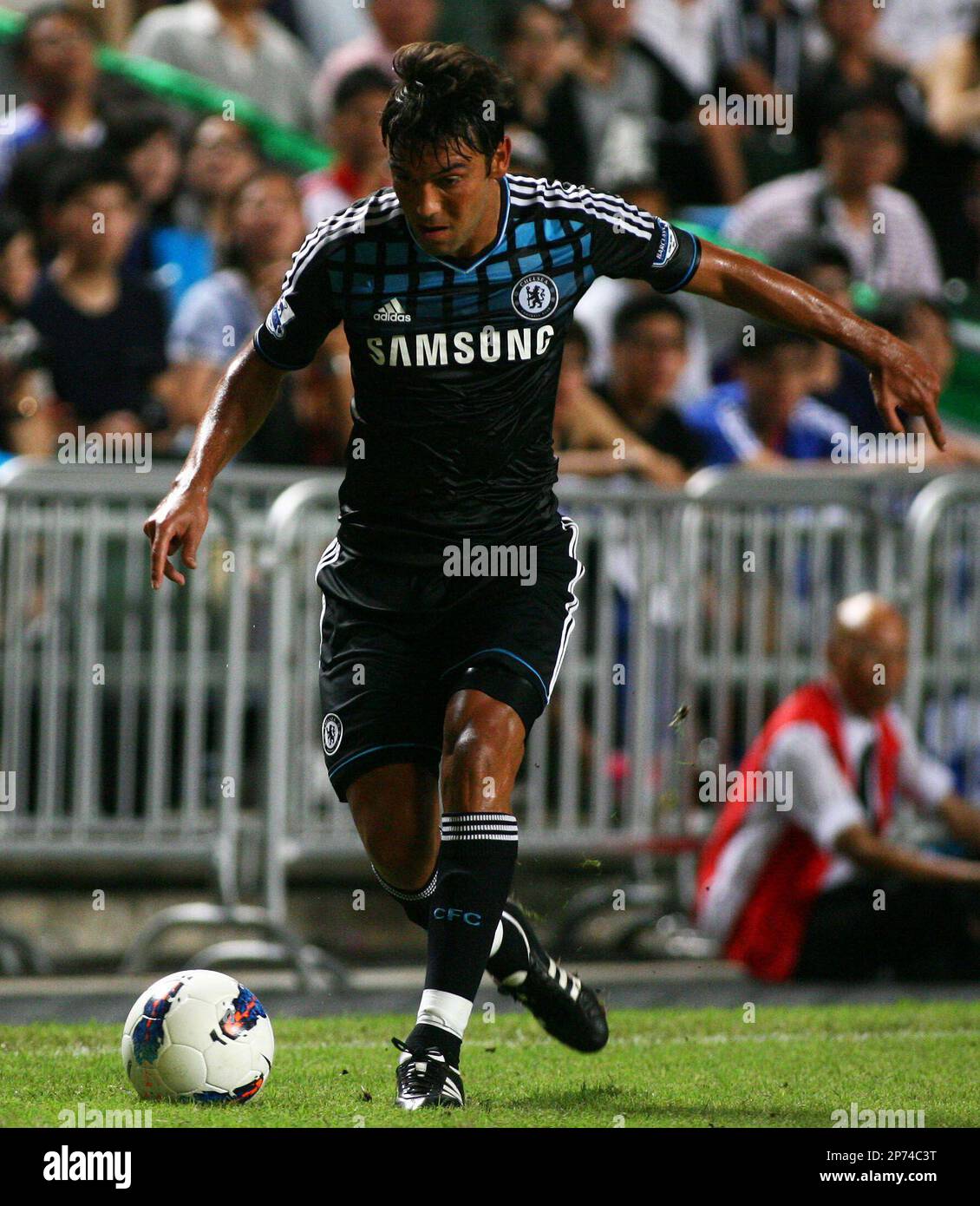 Jul 27, 2011; Hong Kong, CHINA; Paulo Ferreira of Chelsea in action ...