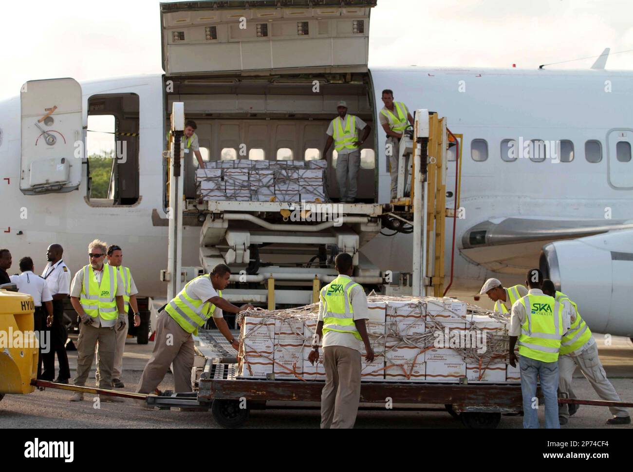 Some 10 tonnes of relief food from the World Food Programme (WFP) is ...