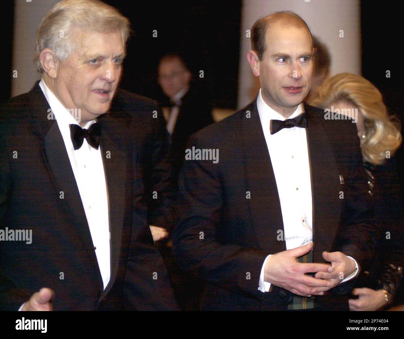 Prince Edward, right, and University of Mississippi chancellor Robert ...
