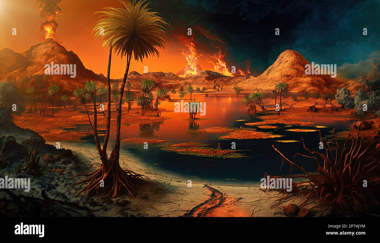 Prehistoric forest fire hi-res stock photography and images - Alamy