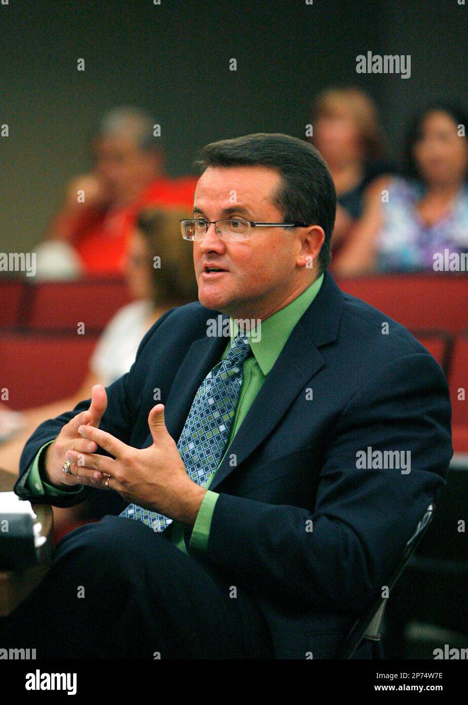 Cherokee Nation Tribal Council Attorney Todd Hembree speaks to tribal ...