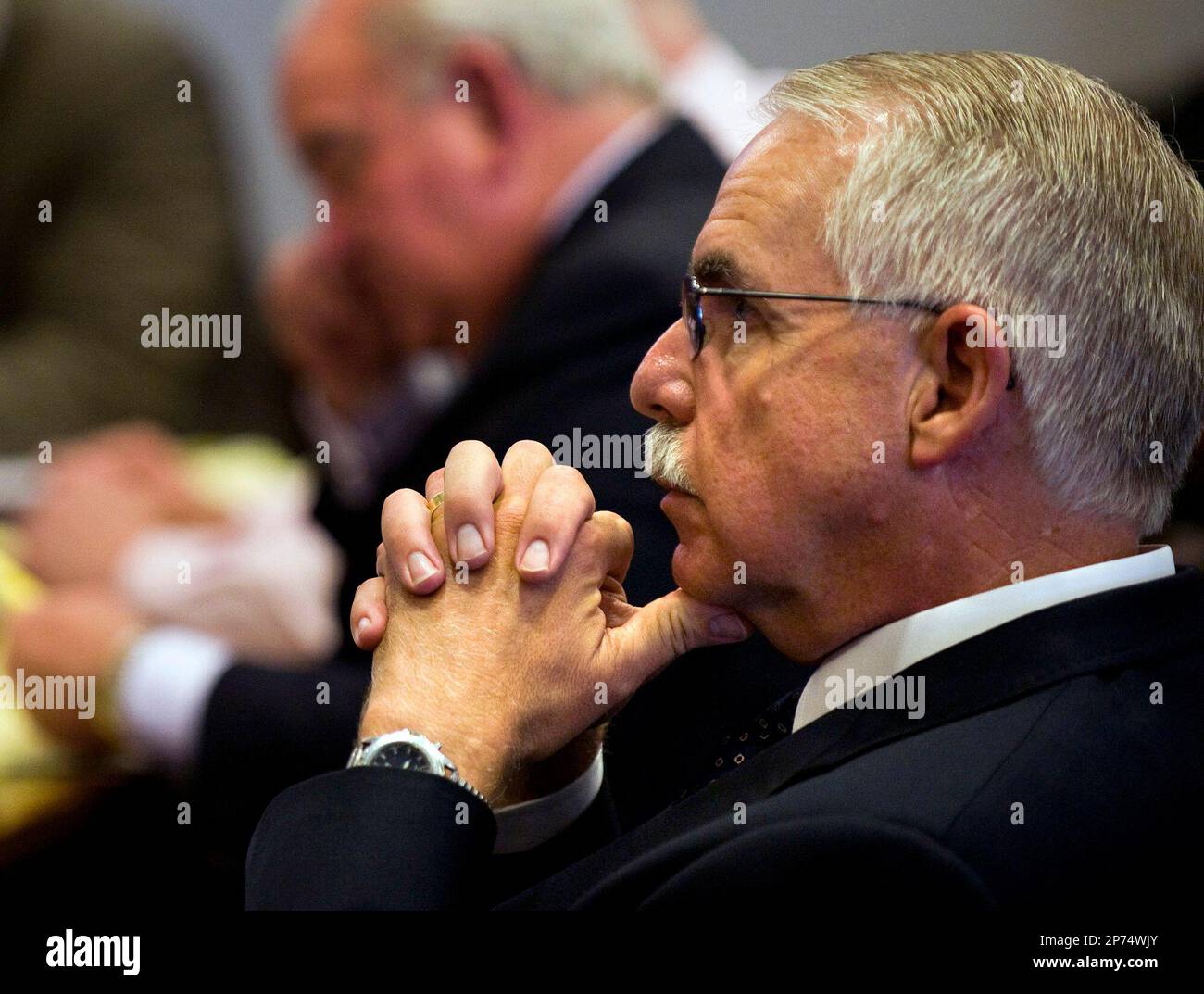 Larry Montgomery listens as Deputy District Attorney, Matt Murphy ...