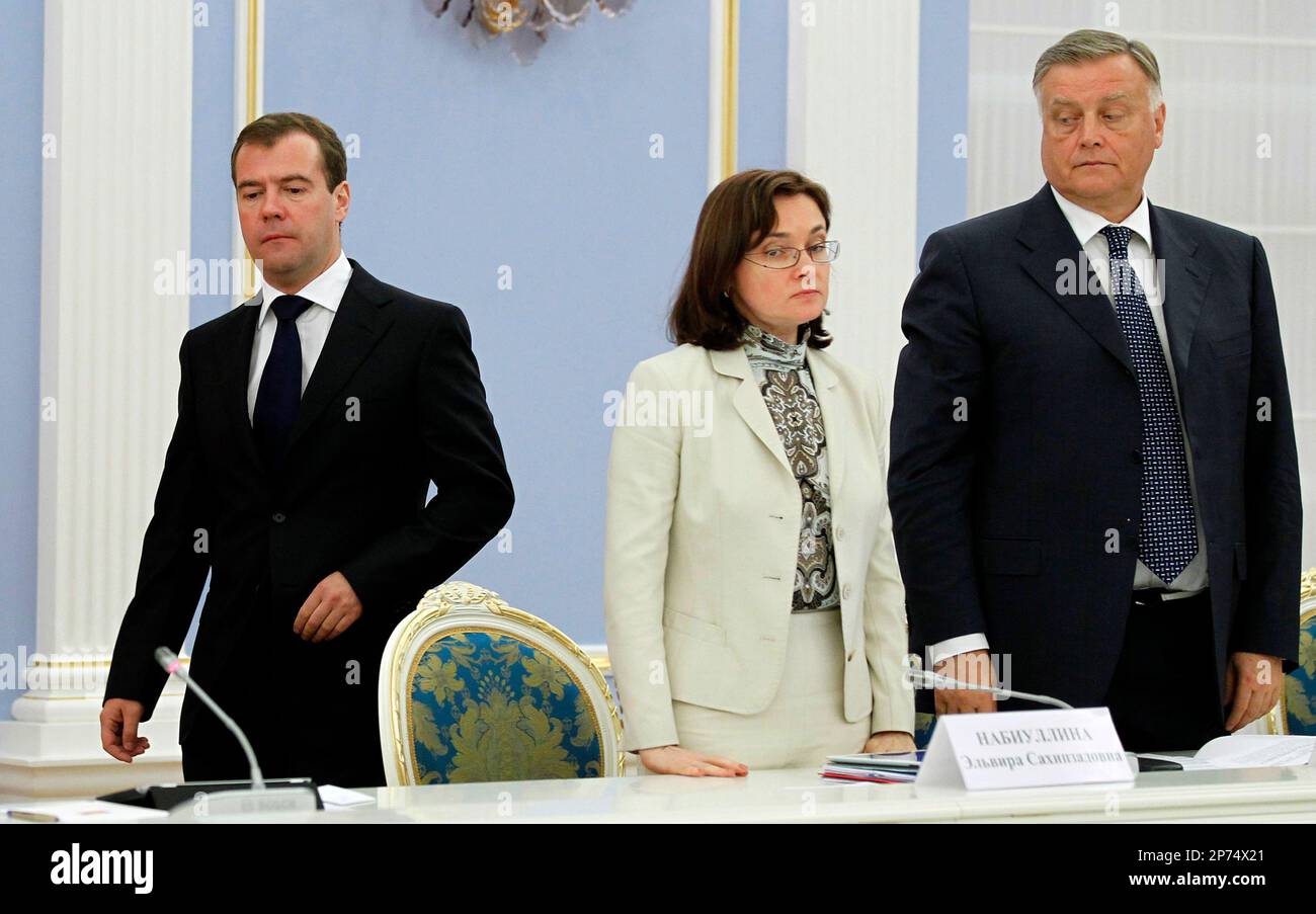 From left: Russian President Dmitry Medvedev, Russian Economic ...