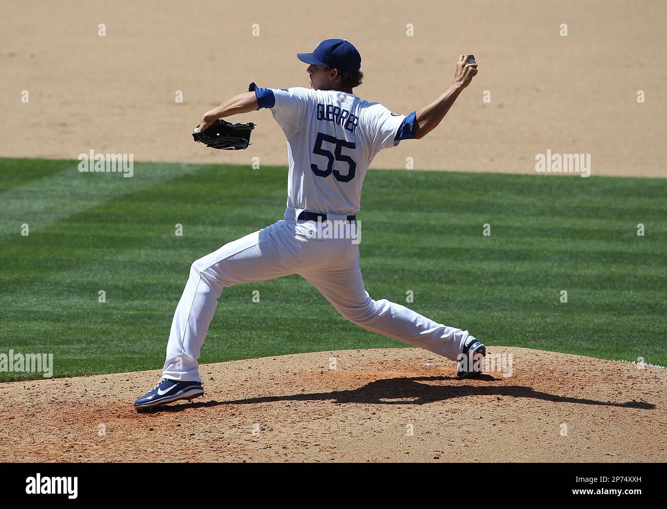 Los Angeles Dodgers pitcher Matt Guerrier during a baseball game ...