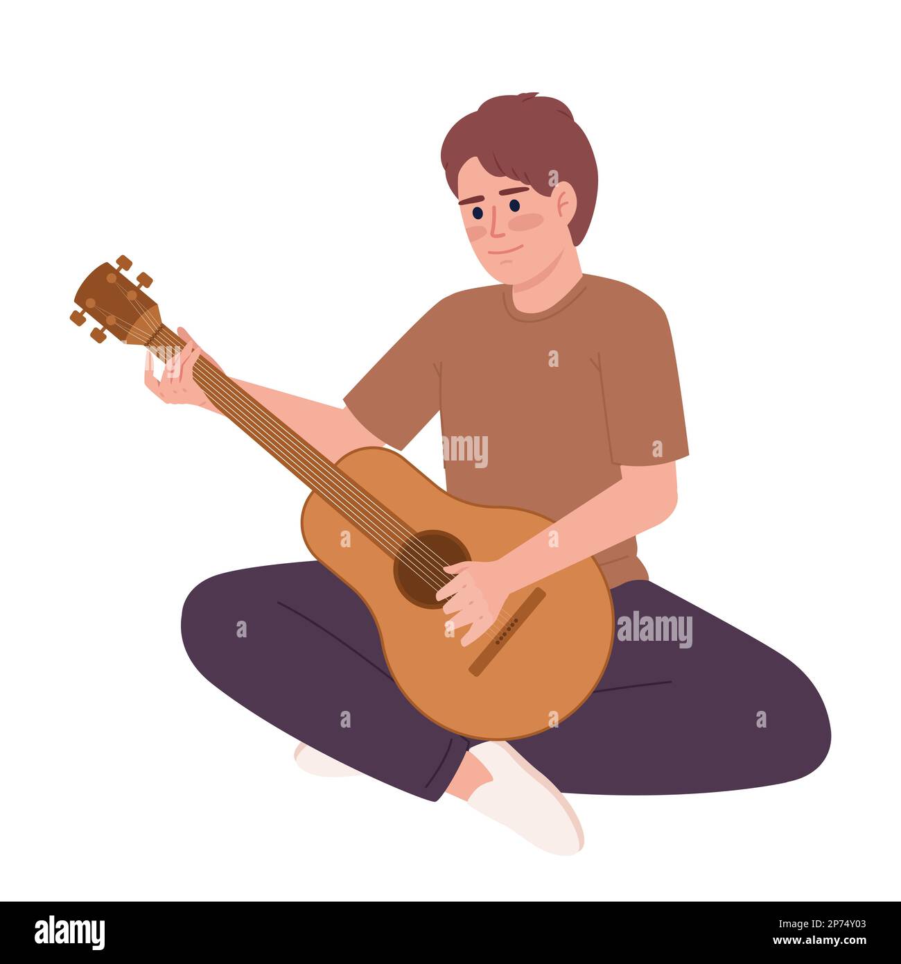 Man Playing Guitar Clipart