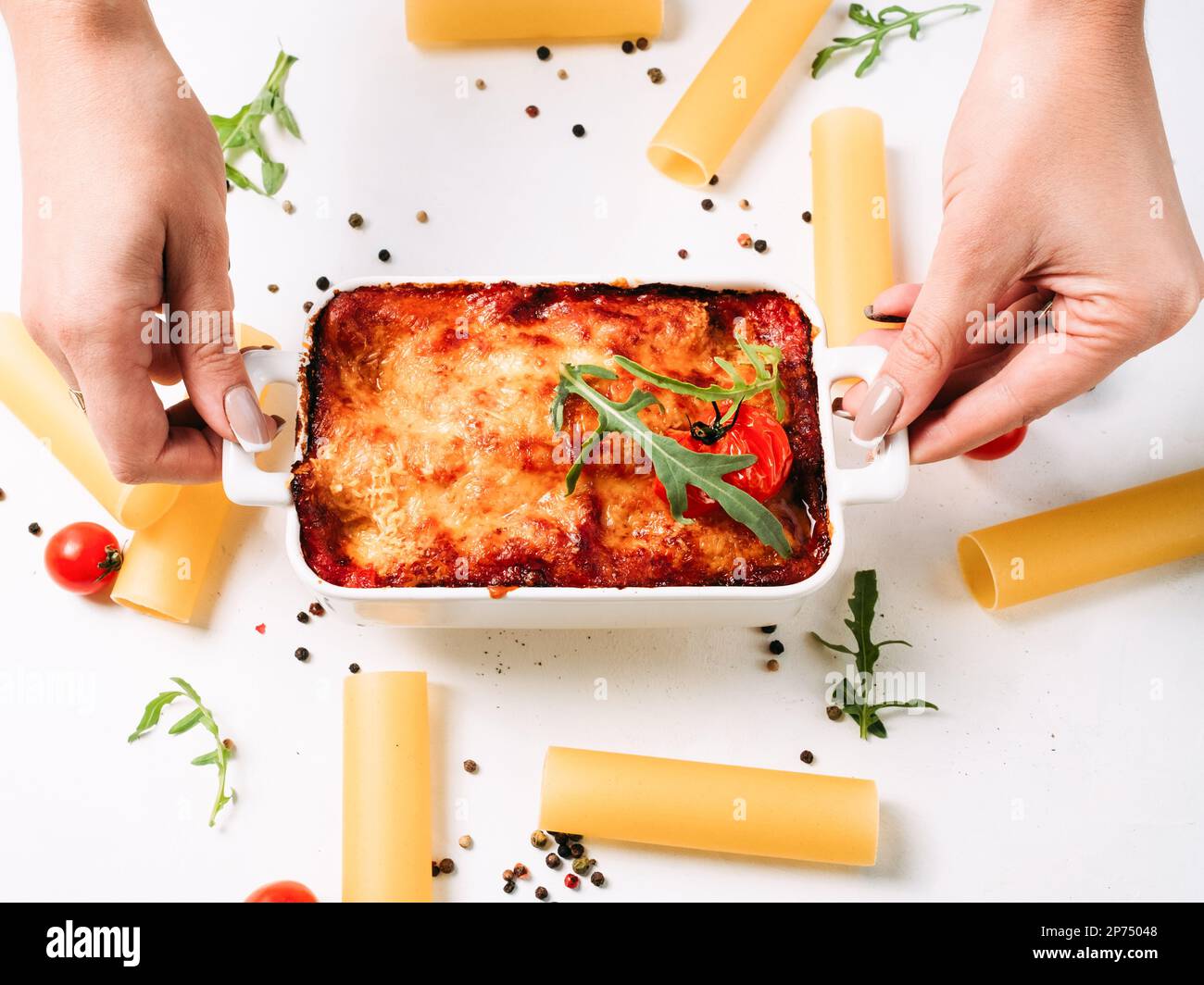 italian cuisine delicious dish recipe Stock Photo - Alamy