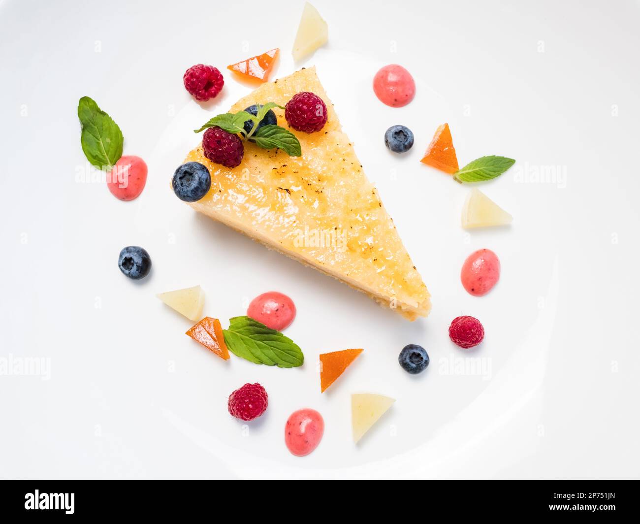 sweet delicious cheesecake recipe Stock Photo - Alamy