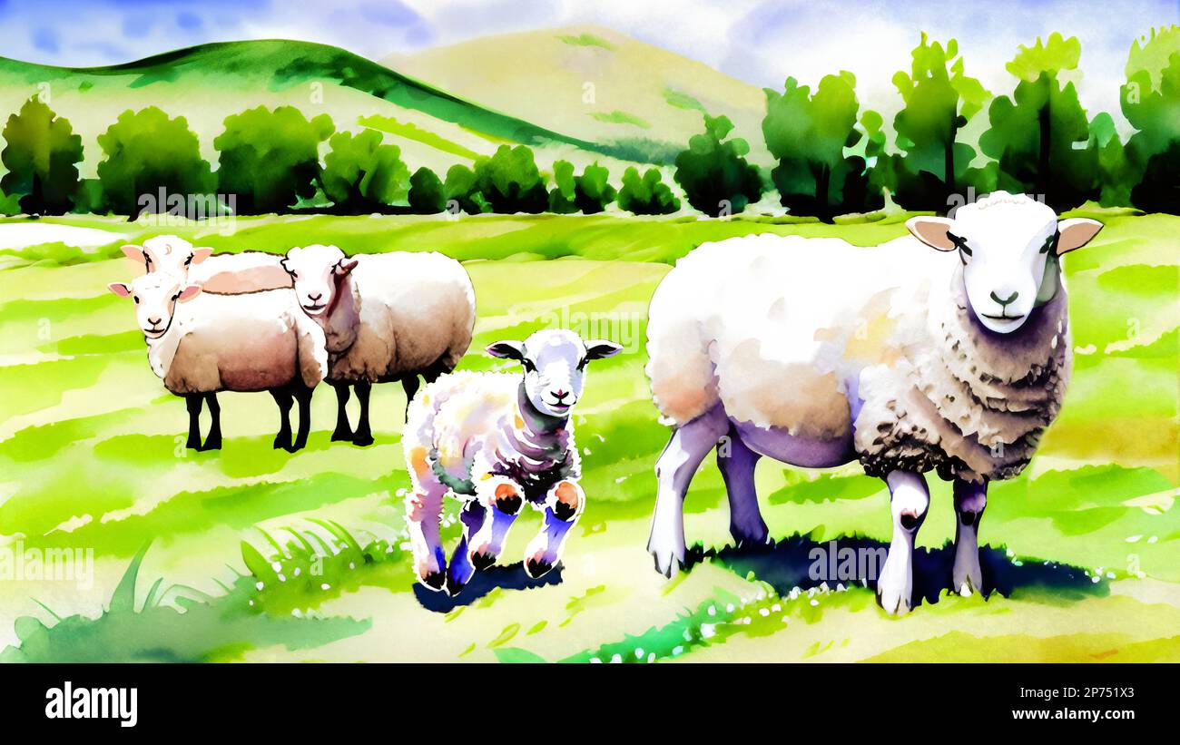 Whole sheep Stock Vector Images - Alamy