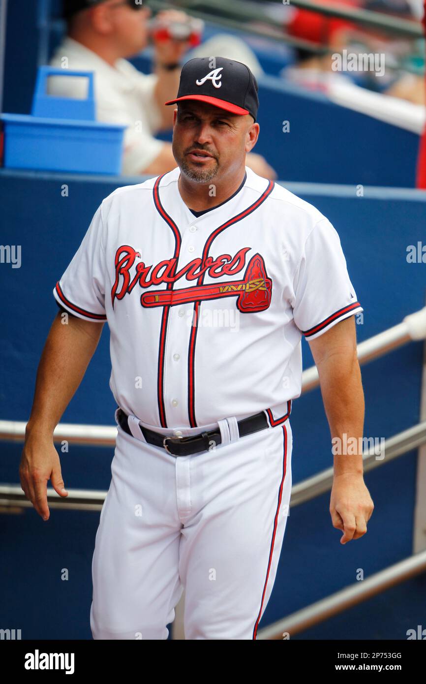 Atlanta Braves Fredi Gonzalez in a game against the Toronto Blue Jays ...