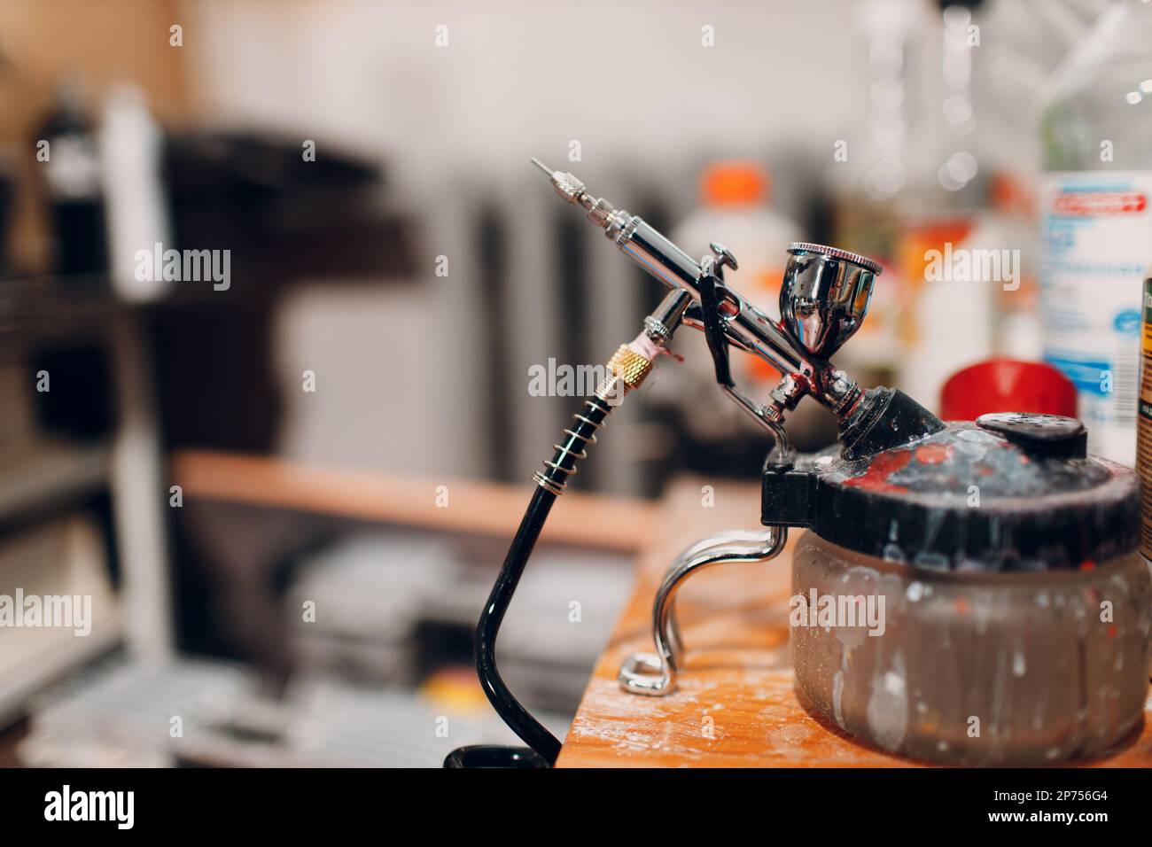 Master create mask based on plaster cast. Gypsum mold and plastic mask ...