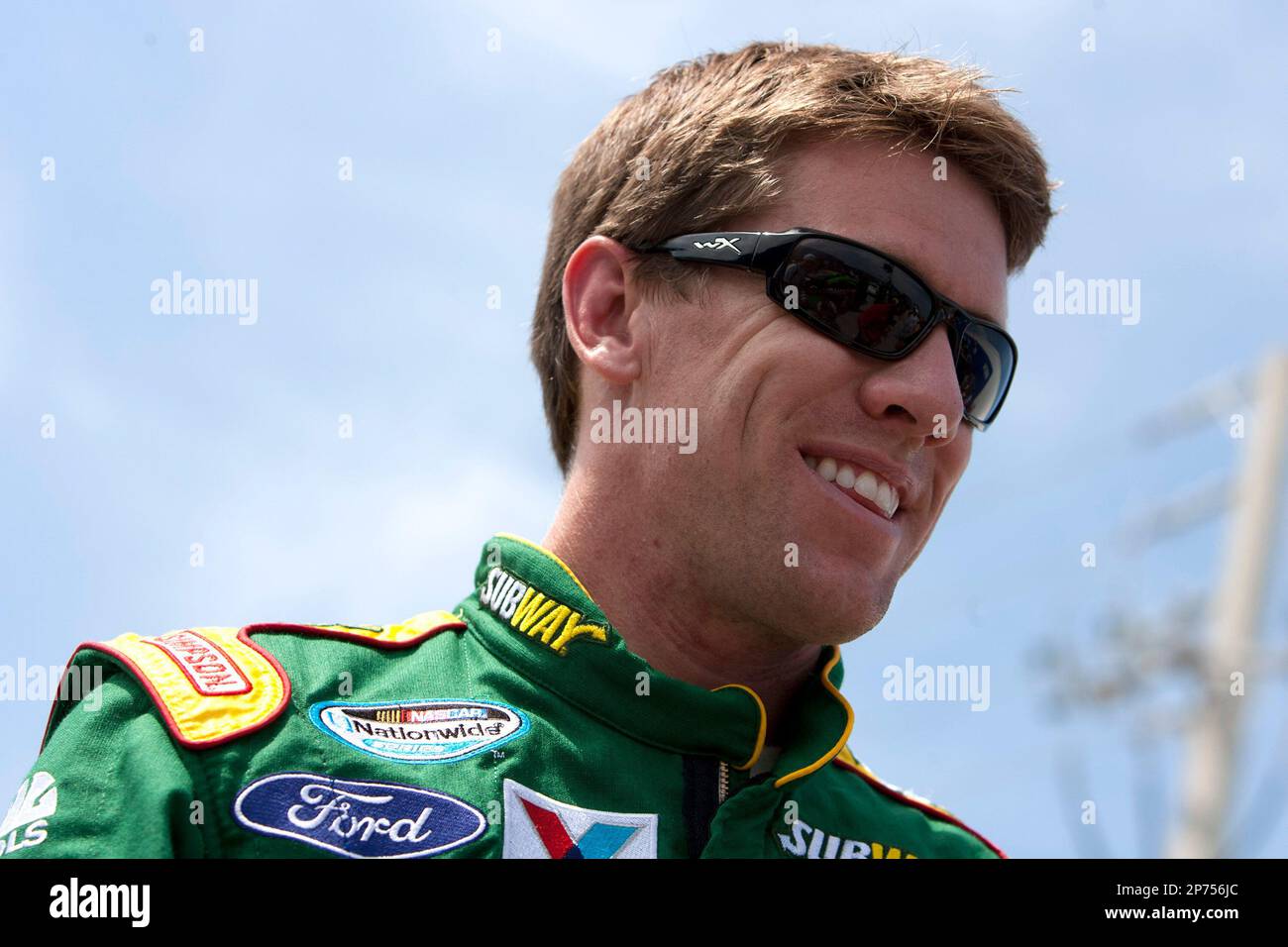 Daytona Beach, FL - July 01, 2011: Carl Edwards (60) gets out of his ...