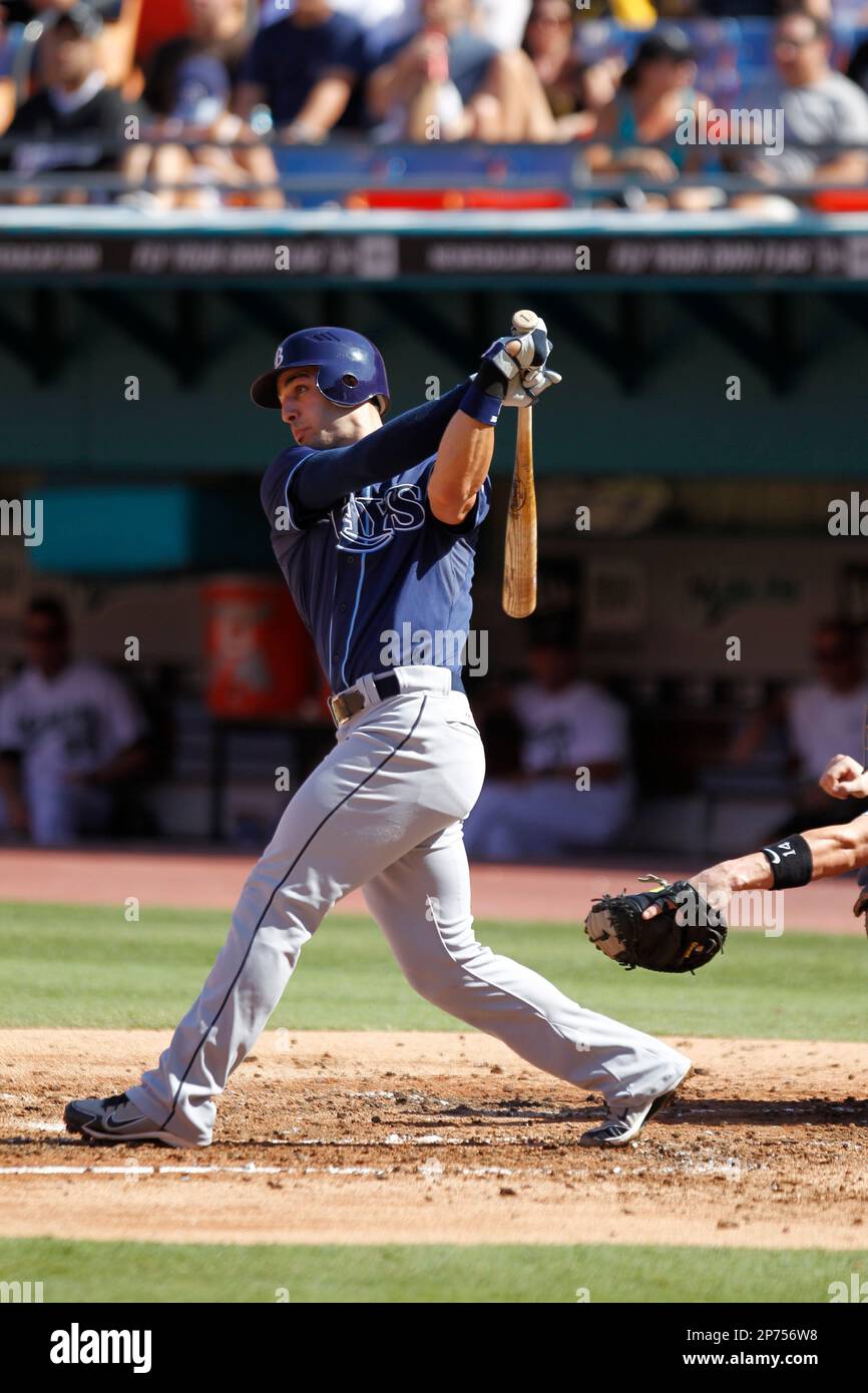 Tampa Bay Rays Sean Rodriguez in a game against the Florida Marlins at ...