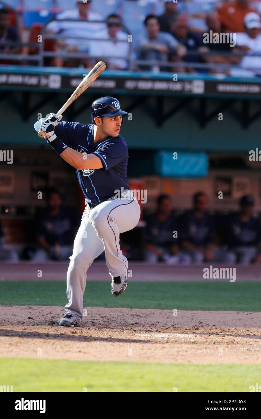 Tampa Bay Rays Sean Rodriguez in a game against the Florida Marlins at ...