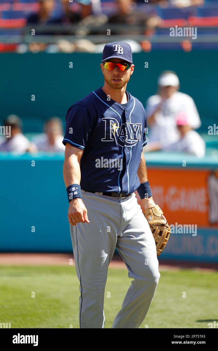 Tampa Bay Rays Ben Zobrist in a game against the Florida Marlins at Sun ...
