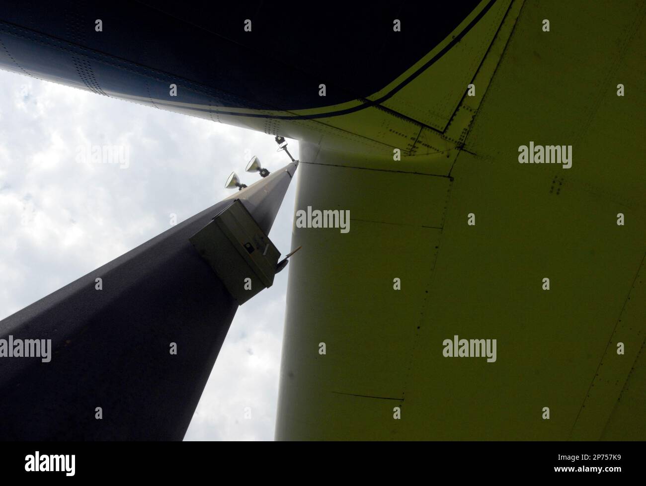 The right rear wing of a Lockheed C-130 airplane at Batten ...