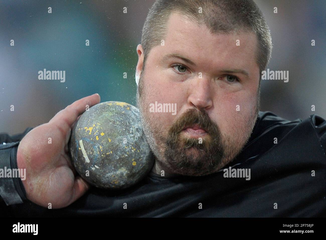 Christian Cantwell, winner, from the USA, in action during the men's ...