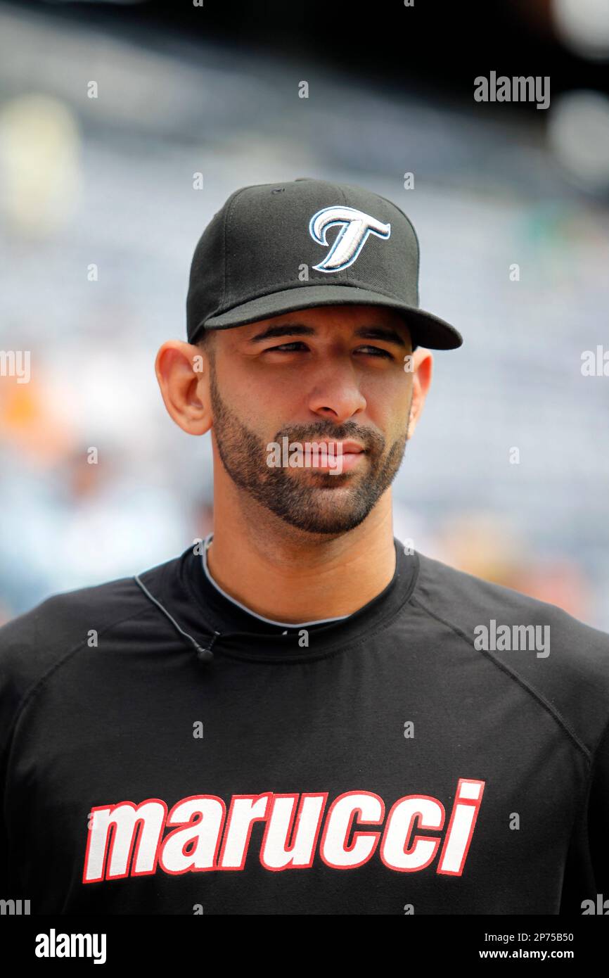 Toronto Blue Jays Jose Bautista plays in a game against the Atlanta ...