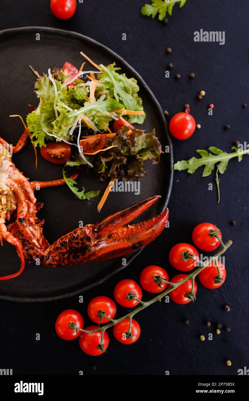 seafood meal luxury lobster delicacy Stock Photo - Alamy