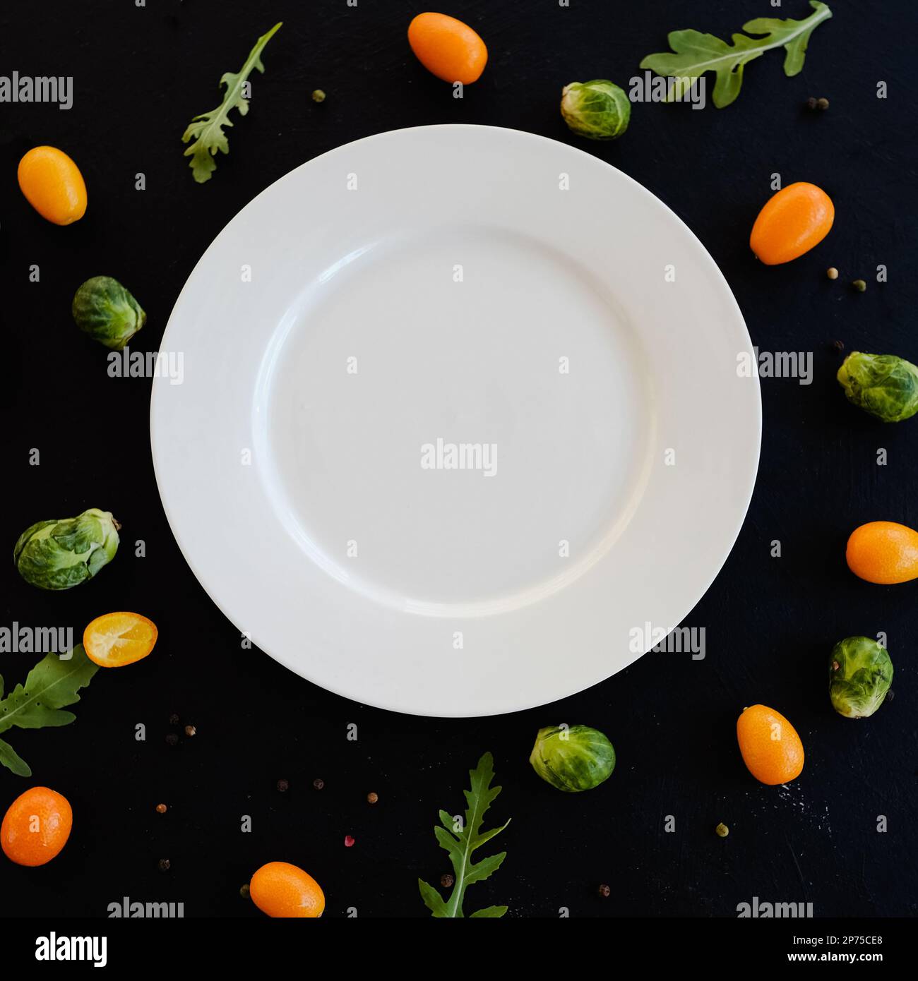 negative space plate restaurant crockery Stock Photo - Alamy
