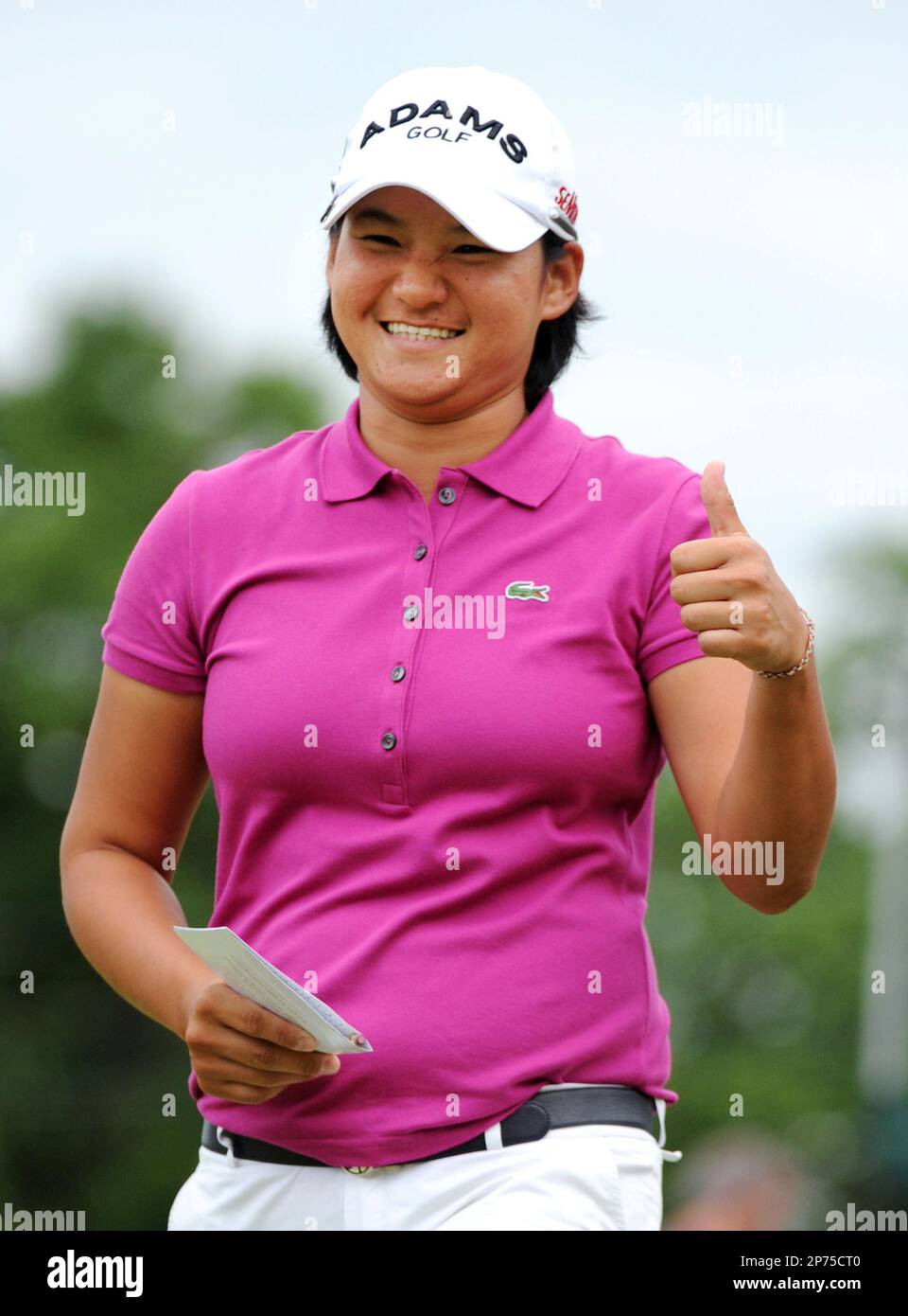 Tseng Yani of Taiwan celebrates winning cup of the LPGA Championship at ...