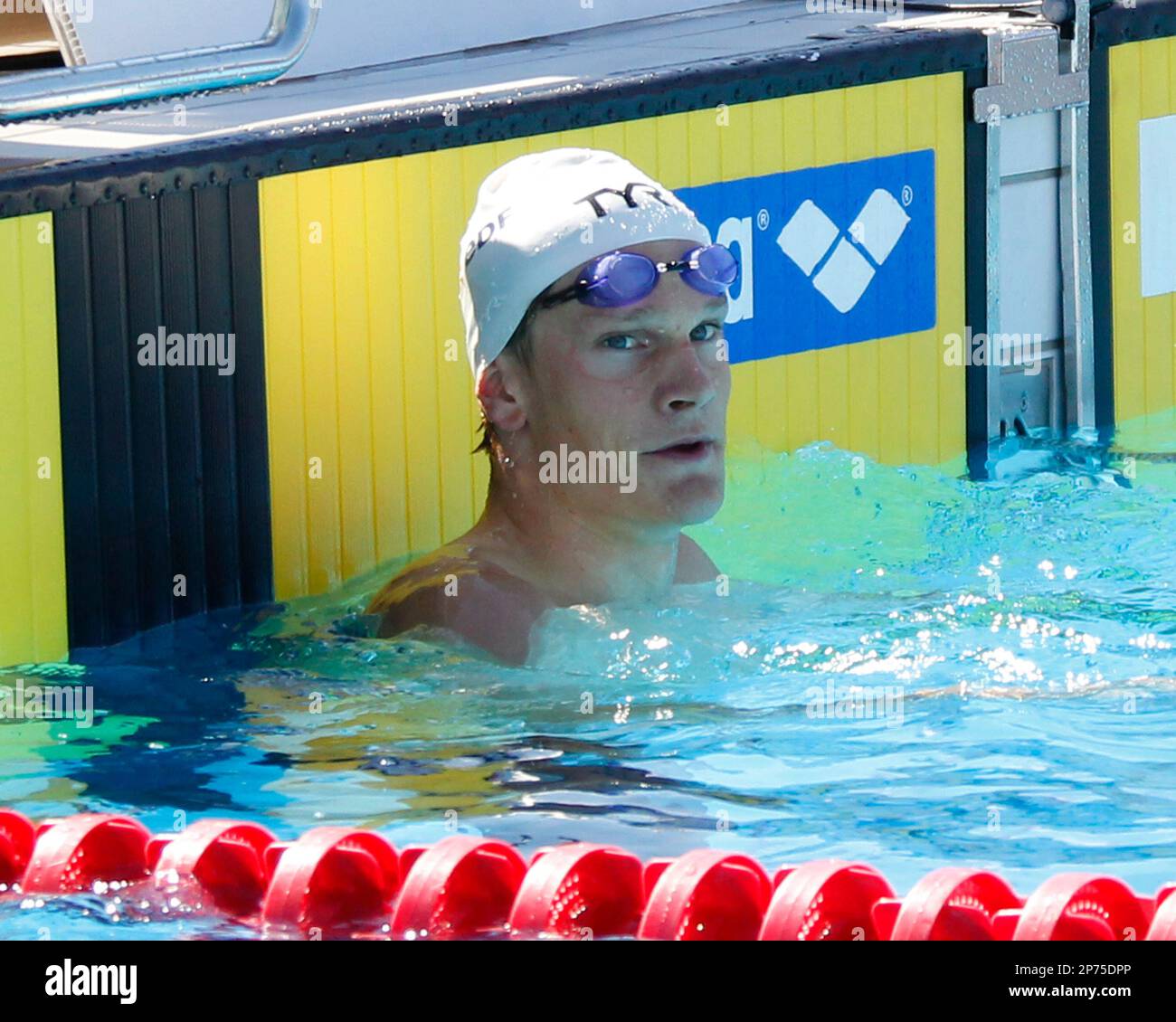 Yannick Agnel Of France Wins The Mens 200 Meter Freestyle Final At