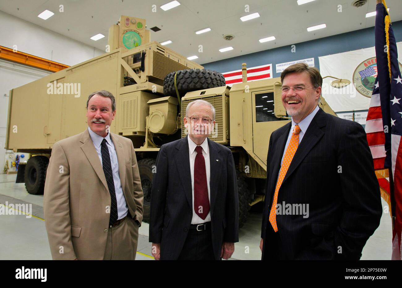 From left, Boeing Vice President, Directed Energy Systems, Mike Rinn ...