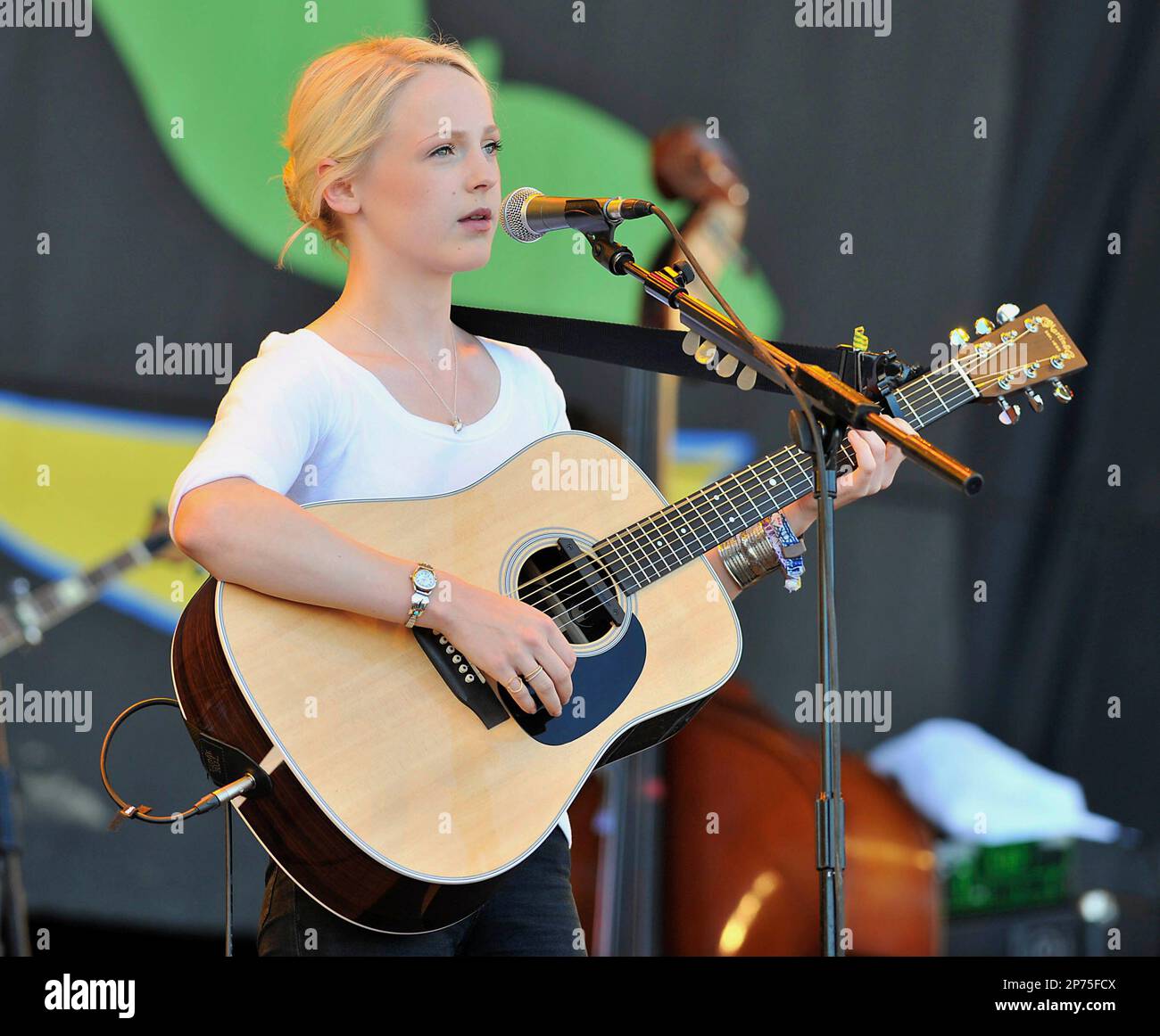British singer Laura Marling performs on the Pyramid stage at ...