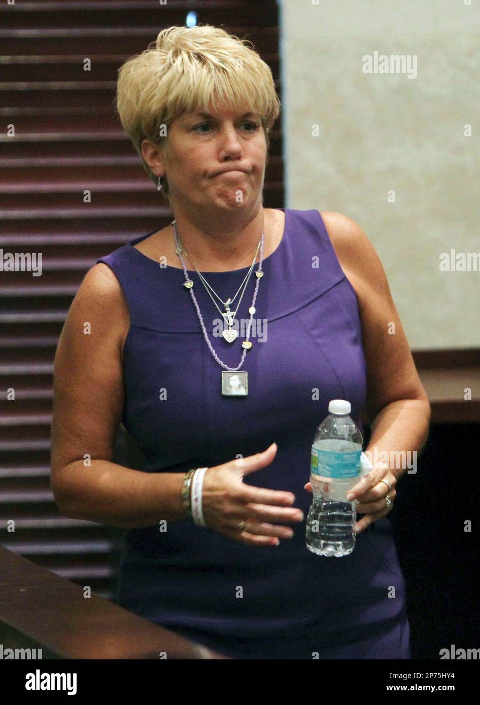 Cindy Anthony leaves the witness stand after testifying on day 26 of ...