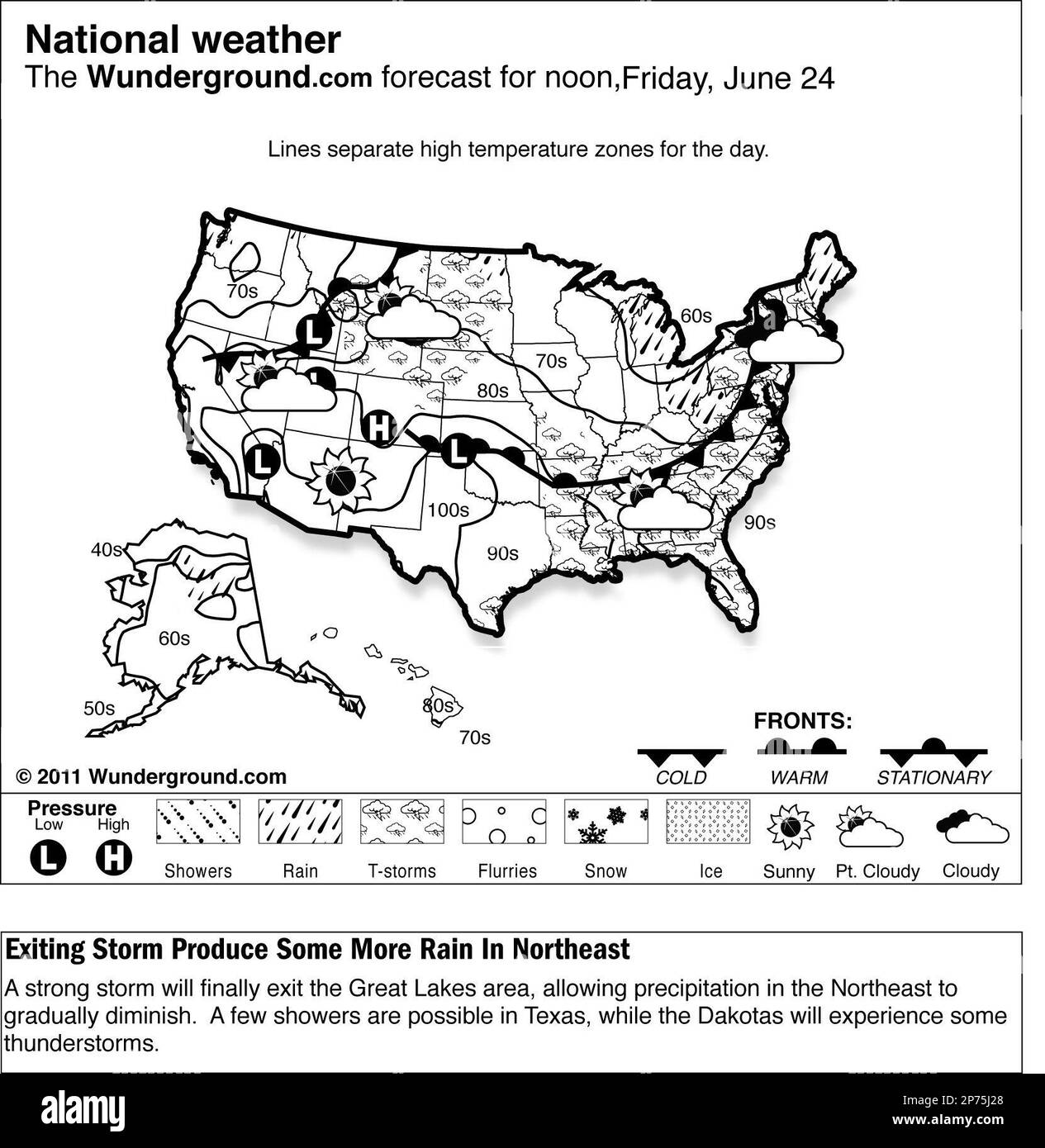 A strong storm will finally exit the Great Lakes area, allowing ...